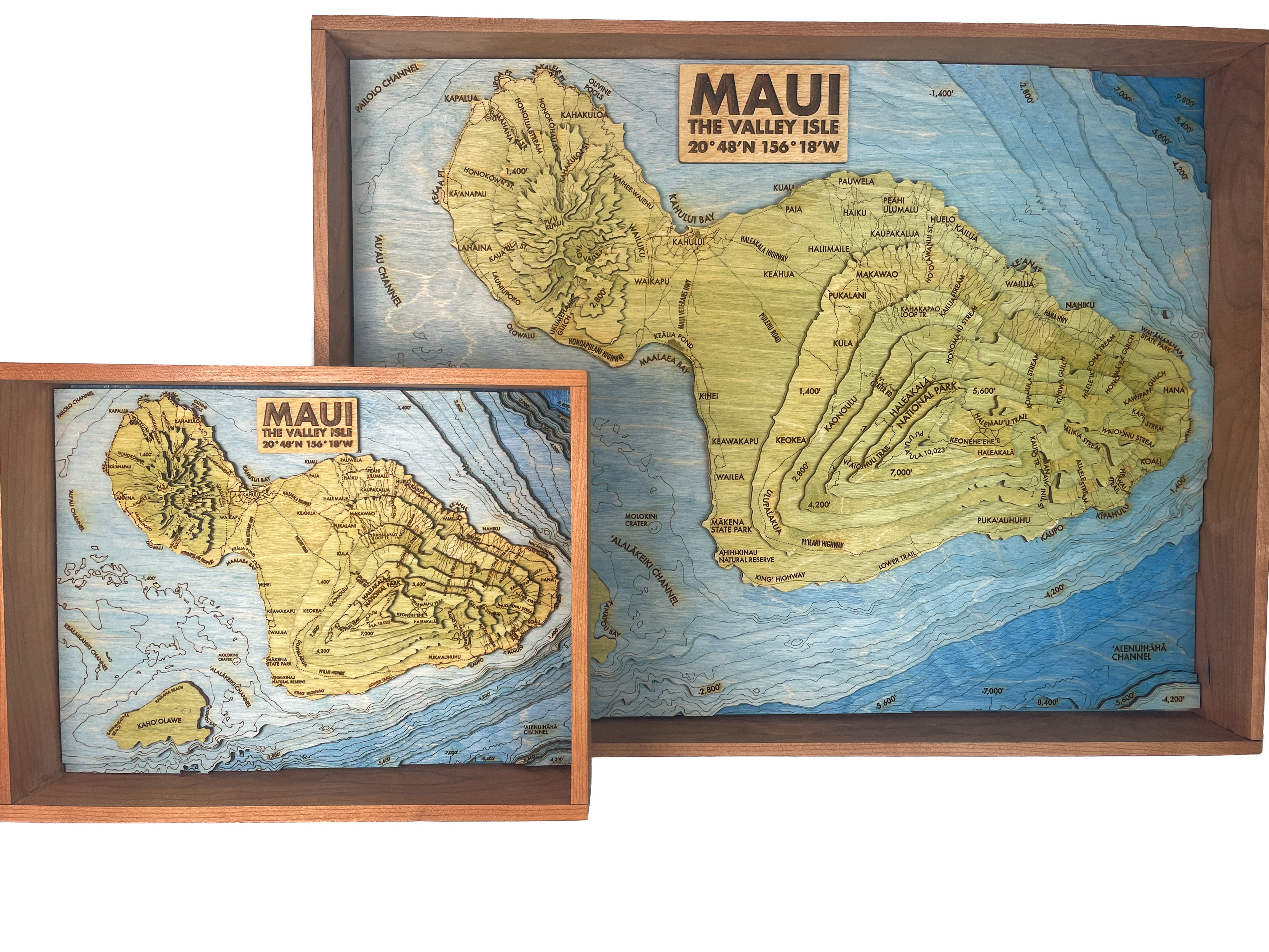 Maui Topographic Map – 48 Contours